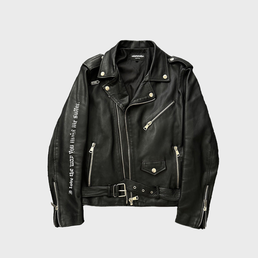 VICIOUS AGED LEATHER JACKET – LIFEISHELL